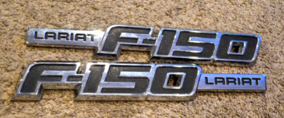 2009-2012 FORD F150 LARIAT EMBLEM BADGE AUTHENTIC USED PAIR | eBay