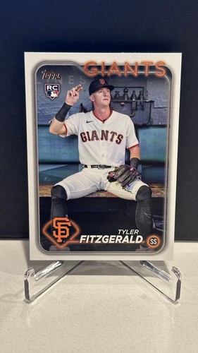 Tyler Fitzgerald 2024 Topps Series 2 Golden Mirror SSP RC #602 SF ...
