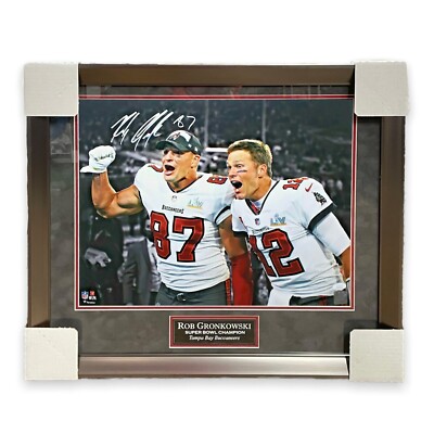 Rob Gronkowski Signed Autographed Photo Framed to 20x24 JSA | eBay