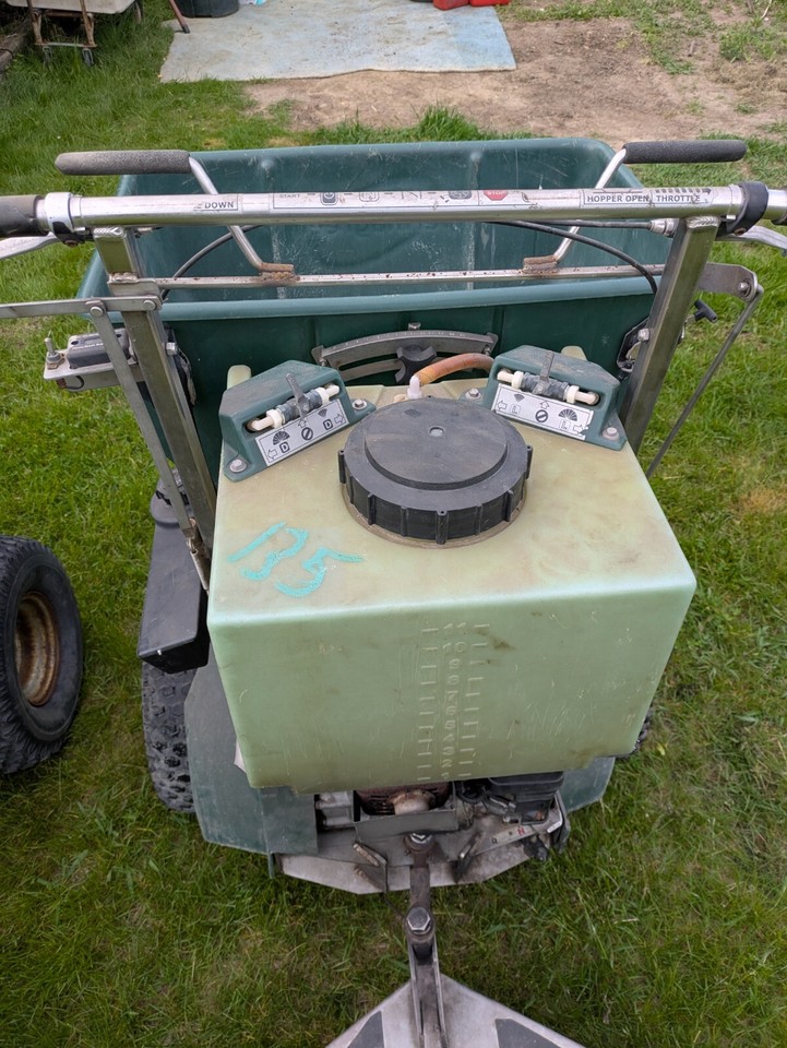 Permagreen ride on Gas fertilizer spreader / sprayer 2 units | eBay