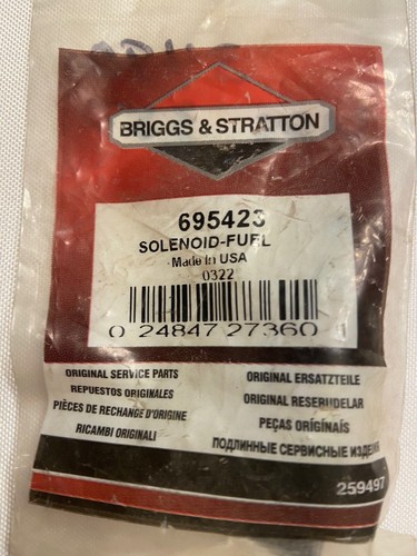 New Briggs & Stratton Fuel Solenoid 596038 699915 695423 | eBay