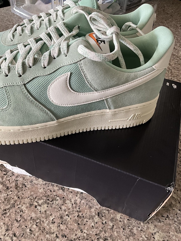Nike Men's Size 12 Air Force 1 '07 LV8 Enamel Green Sail Low Top AF1 ...