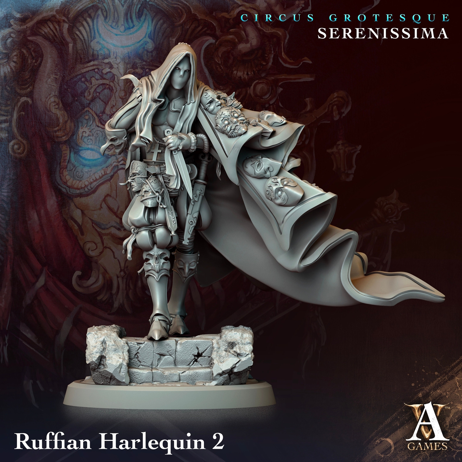 Ruffian Harlequin - v2 | DnD Miniatures | Tabletop Gaming Miniature ...