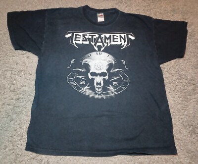 Rad Vintage Testament Band Concert Tour Tee Shirt Heavy Metal Rock Roll ...
