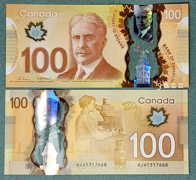 2011 (2021) Canada $100 Dollars Banknote Polymer P110 Lane / Macklem ...