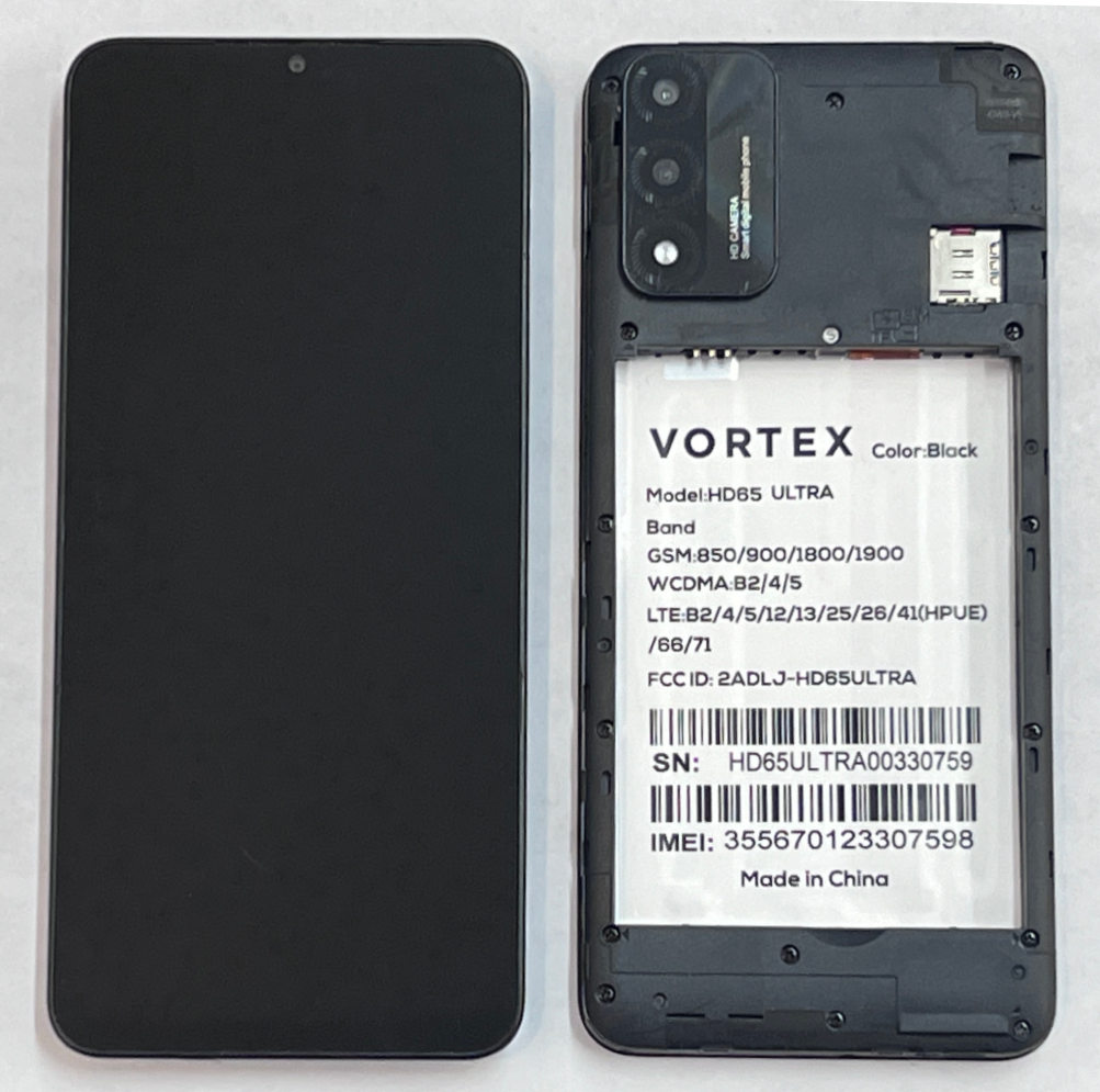 Vortex HD65 ULTRA LCD Digitizer Touch Screen + Camera Lens Frame OEM *B ...