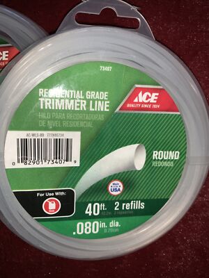 ACE-WLS-80 Grade 0.080 in. D X 40 ft. L Trimmer Line | eBay Australia