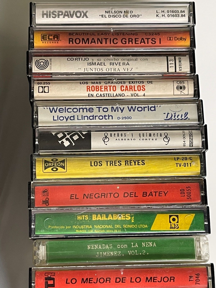 Lot of 31 1970-1990's Vintage Mexican Latin Music Tape Cassettes ...