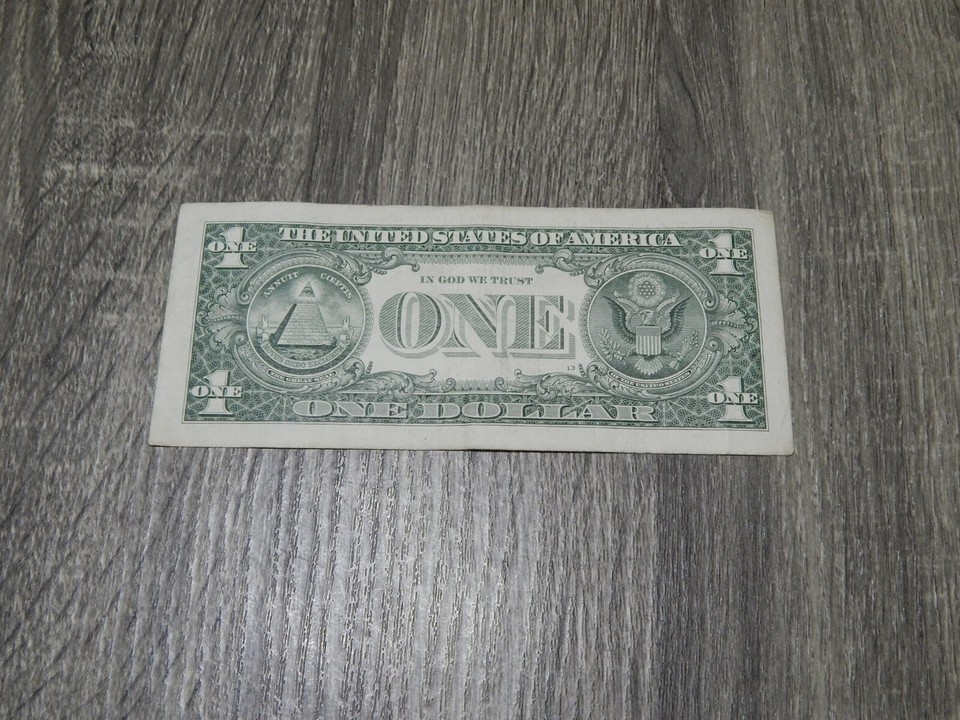 U.S. $1 ONE DOLLAR BILLS NOTES MONEY & CURRENCY YEAR 1908 IN SERIAL ...