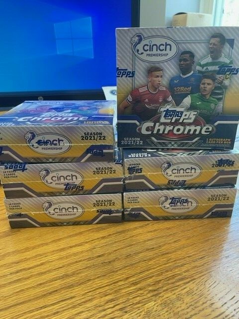 2021-22 Topps Chrome SPFL Soccer Hobby Box - Cinch Guaranteed Auto In ...