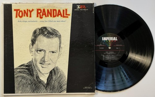 Tony Randall s/t LP EX+ Imperial (1960) Acts Sings Caricatures "One Man ...