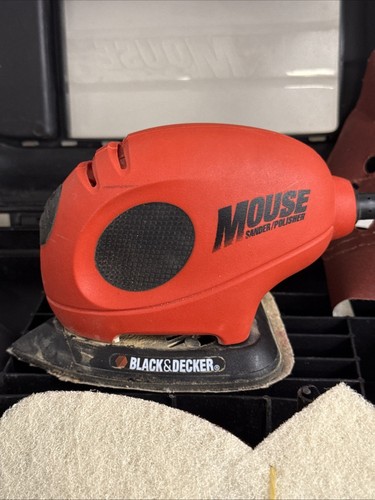 Black & Decker MOUSE Sander / Polisher Kit MS500K w/ Case & Accessories ...
