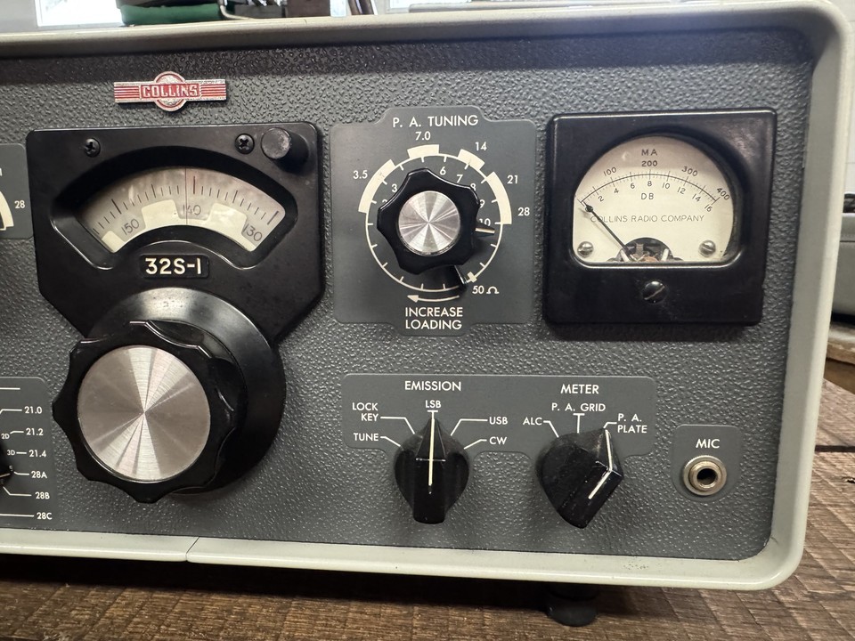Collins 32S-1 Transmitter – Tested Output, Vintage Ham Radio, SN 10897 ...