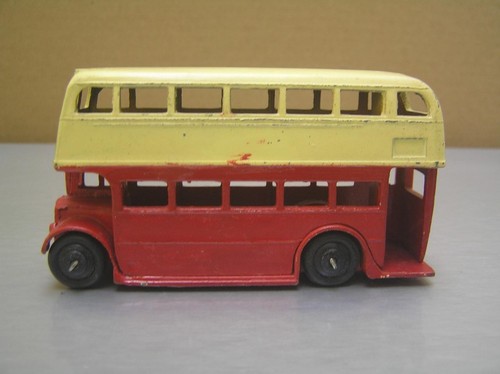 Dinky Toys 29C AEC Double Decker bus red and cream made in England VGC ...