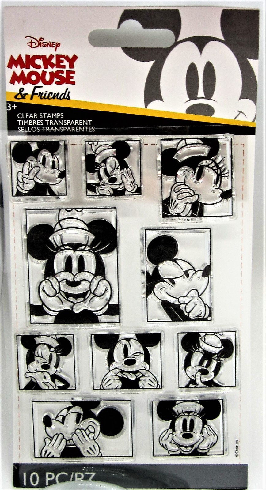 Disney Mickey & Minnie Mouse Clear Stamp Set by EK Success NEW! | eBay