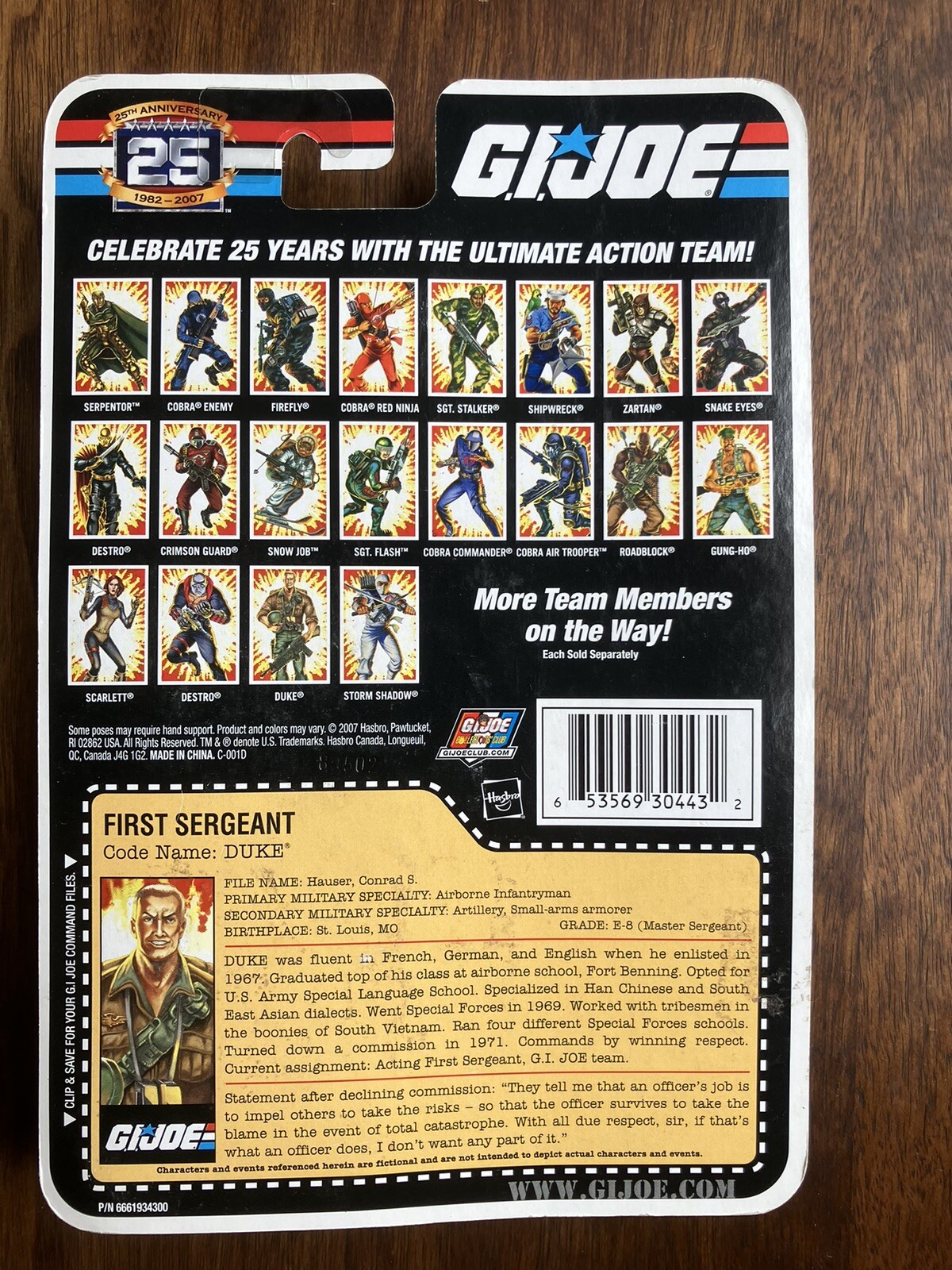 Hasbro GI Joe DUKE 3.75" Action Figure 25th Anniversary 2007 ARAH | eBay