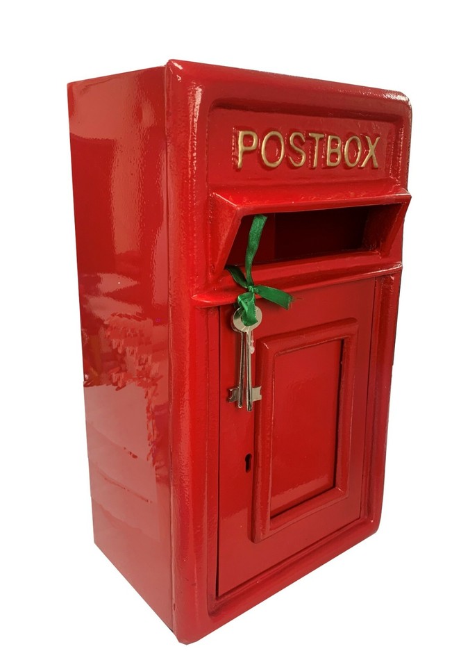Wall Mounting Cast Iron Post Box Postal Box Red British Mailbox | eBay