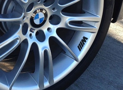 After Market M Sport Alloy Wheel Sticker Graphic Decal, Set of x5 | eBay