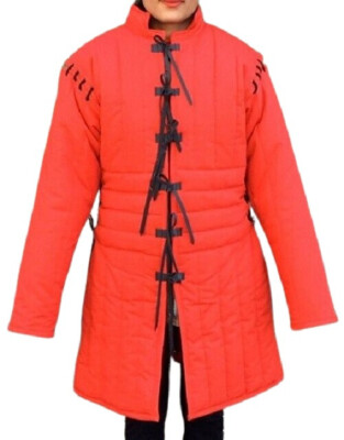 Female Padded armor Men's Padded Armor Hema Black gambeson with laced ...