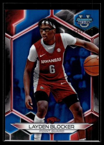 Layden Blocker 2023-24 Bowman Best University Blue Refractor Card /150 ...