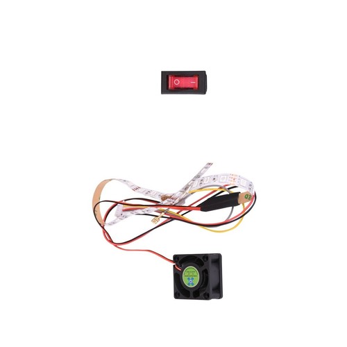 5-Pin Power Cable Switch LED Strip Cooling Fan Set For Home Edition ...
