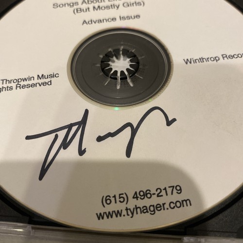 Ty Hager, “Songs About Life And Girls...” CD AUTOGRAPHED ADVANCED 💿 | eBay
