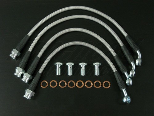 Techna-Fit Stainless Steel Braided Brake Lines 1984-1987 Chevrolet ...