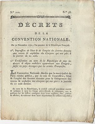 FRENCH REPUBLIC DECREE November 30, 1792 French Forces in Foreign ...