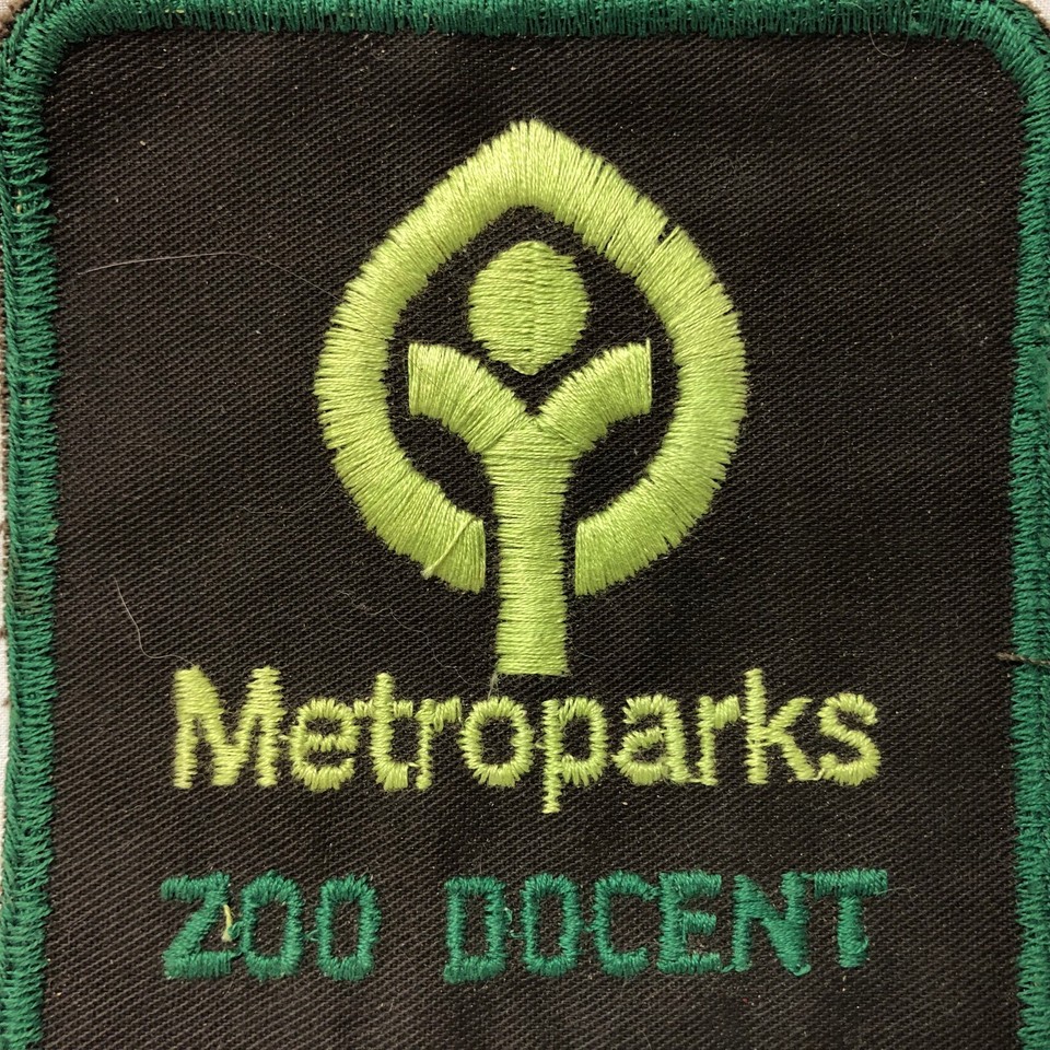 Metroparks Zoo Docent Patch Souvenir Embroidered | eBay