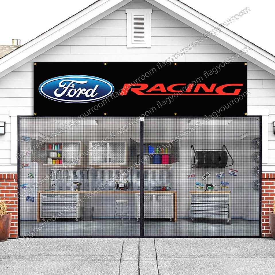 Ford Racing 2x8 ft Banner Premium Flag Shelby Cobra SVT Car Truck ...