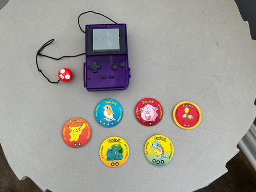 Nintendo Tomy Pokemon BattPoke Blaster - Purple with 6 Pogs | eBay