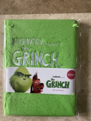 The grinch mole skin note book fluffy jotter / diary / planner | eBay UK