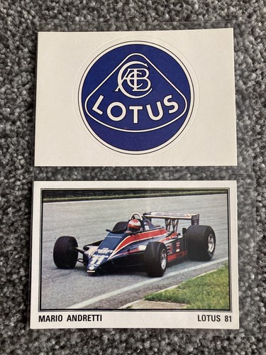 Panini 1980 F1 Mario Andretti Stickers 69 72 Lotus Formula One ...