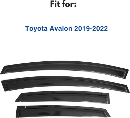 Window Visors Rain Guards 3D Wavy Mugen Style Fit Toyota Avalon JDM ...