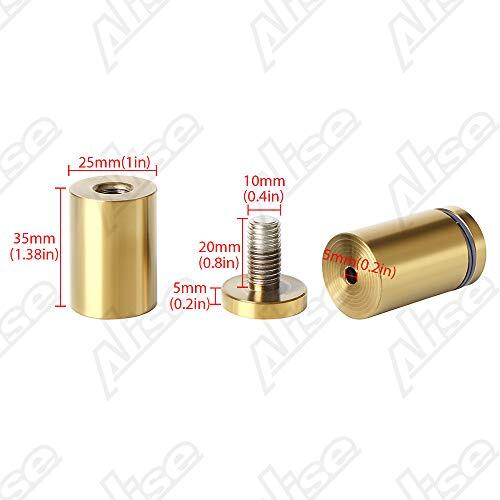 1" Dia X 12/5" Ln Store Sign Holders Screws Wall Mount Hardware ...