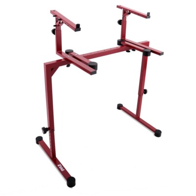 Pyle Heavy-Duty Keyboard Stand - Height Adjustable Music Stand with 2nd ...
