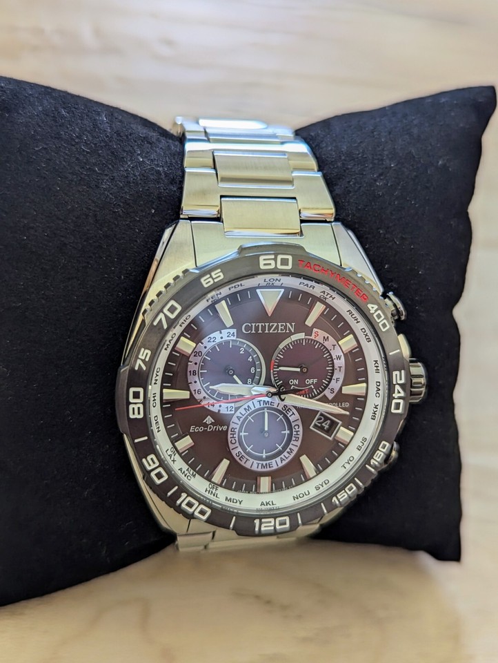 Citizen Radio Controlled Promaster Sapphire World Time Watch CB5036-87X ...