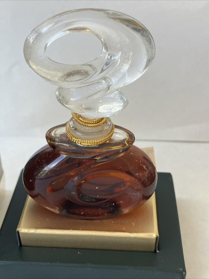 Vintage 1/4 Oz 7.4ML Galanos Parfum Perfume Glass Stopper Bottle 100% ...