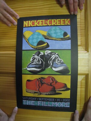 Nickel Creek Poster Fillmore Schuhe September 14 2002 | eBay.de