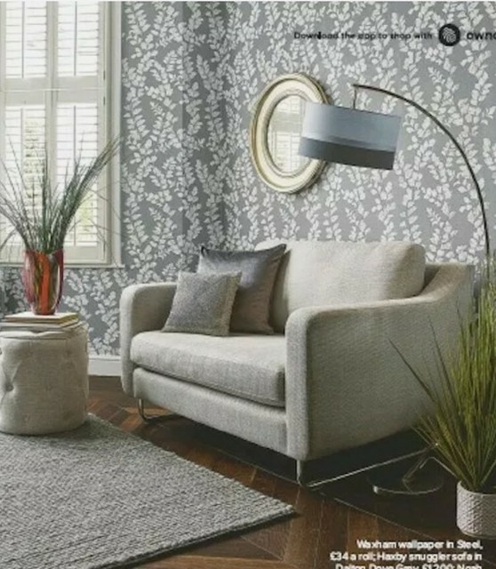 Laura Ashley Waxham Steel Wallpaper 5 Rolls All Same Batch Paste The ...