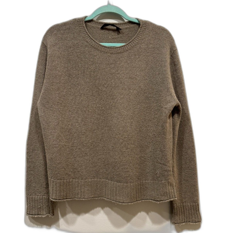 Jenni Kayne Everyday Sweater Taupe Wool Cashmere Cabin Luxury Women sz Medium | eBay