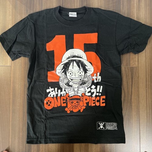 M7h One Piece 15th Anniversary Luffy TShirt Black S Near Mint Condition ...