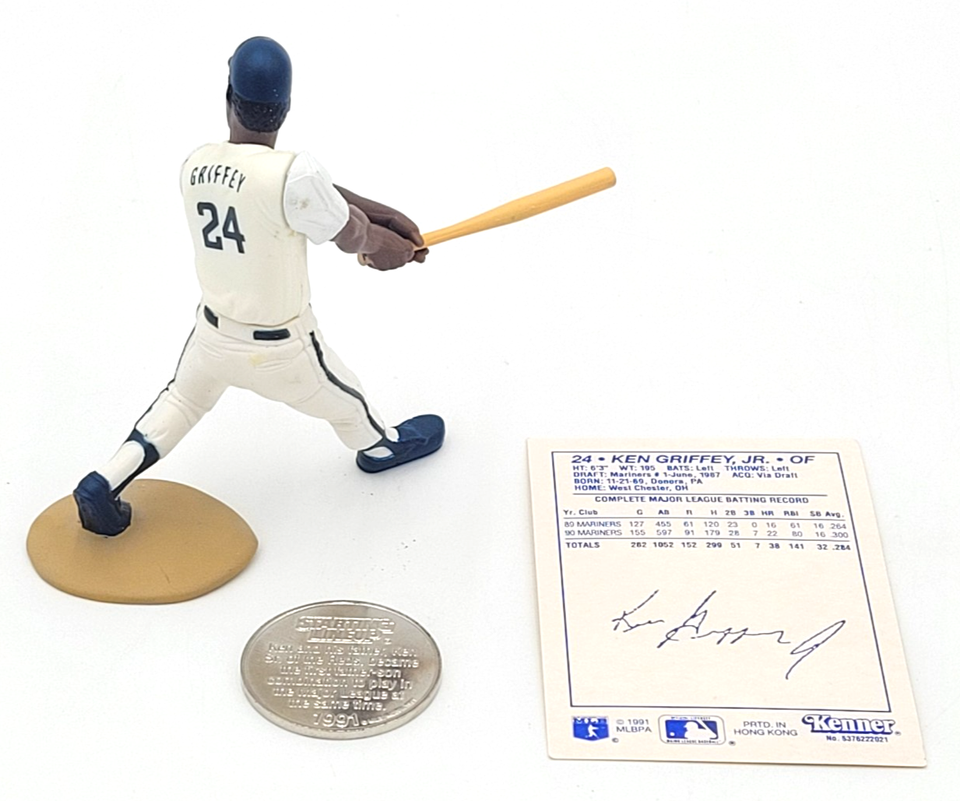 Ken Griffey Jr Seattle Mariners 1991 Starting Lineup Figure Coin Card ...