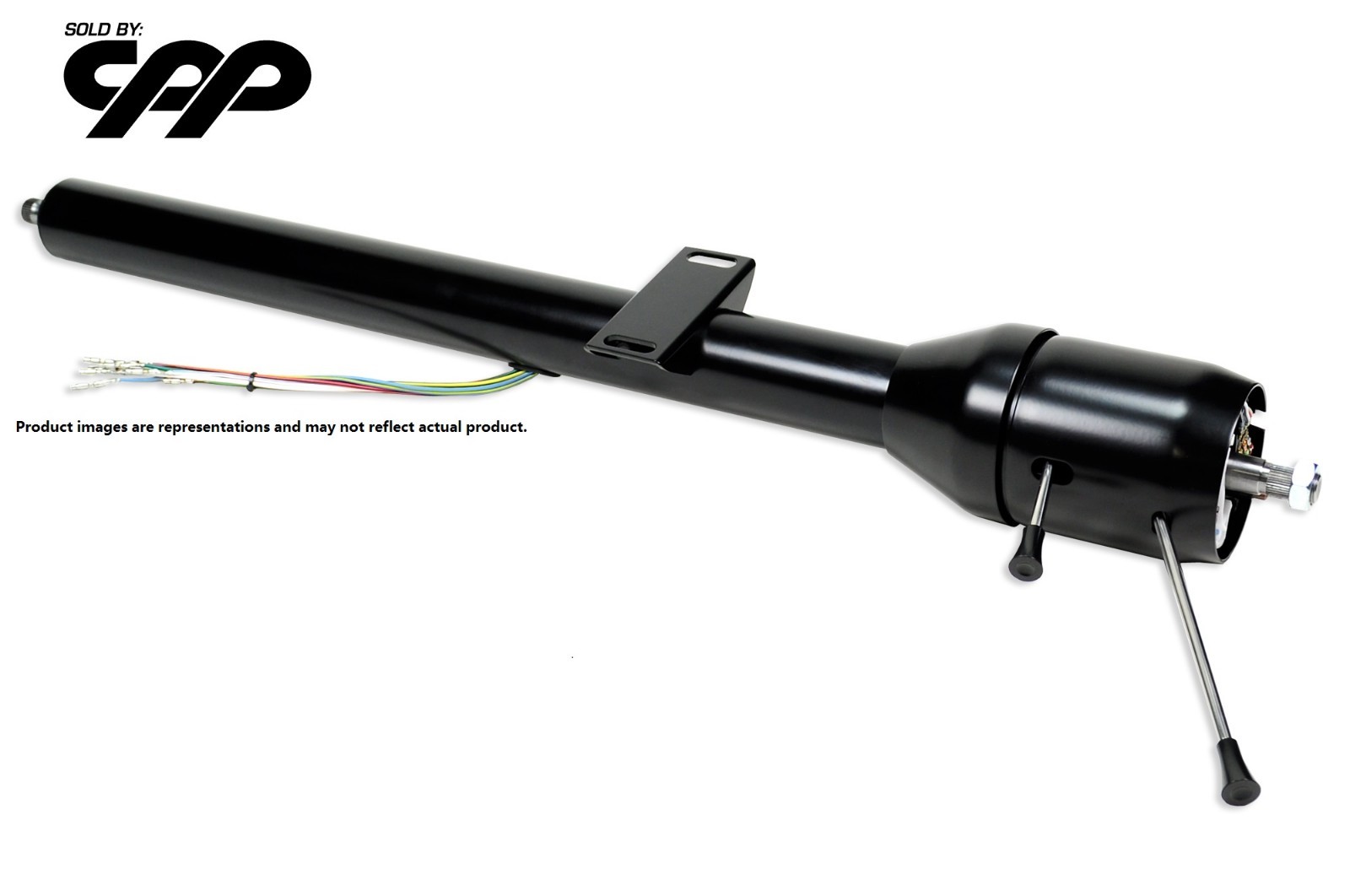 73-77 Ford F-100 F100 Ididit Tilt Floor Shift Steering Column Black ...