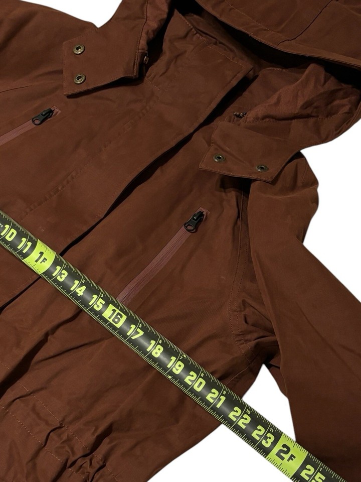 Fat Face Parka Rain Coat Womens UK 12 /US 8 Wax Leather Look Fishtail ...