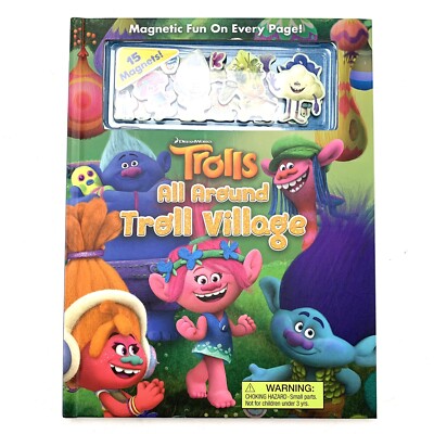 DREAMWORKS Trolls All Around Troll Village Board Book and Magnet Set | eBay