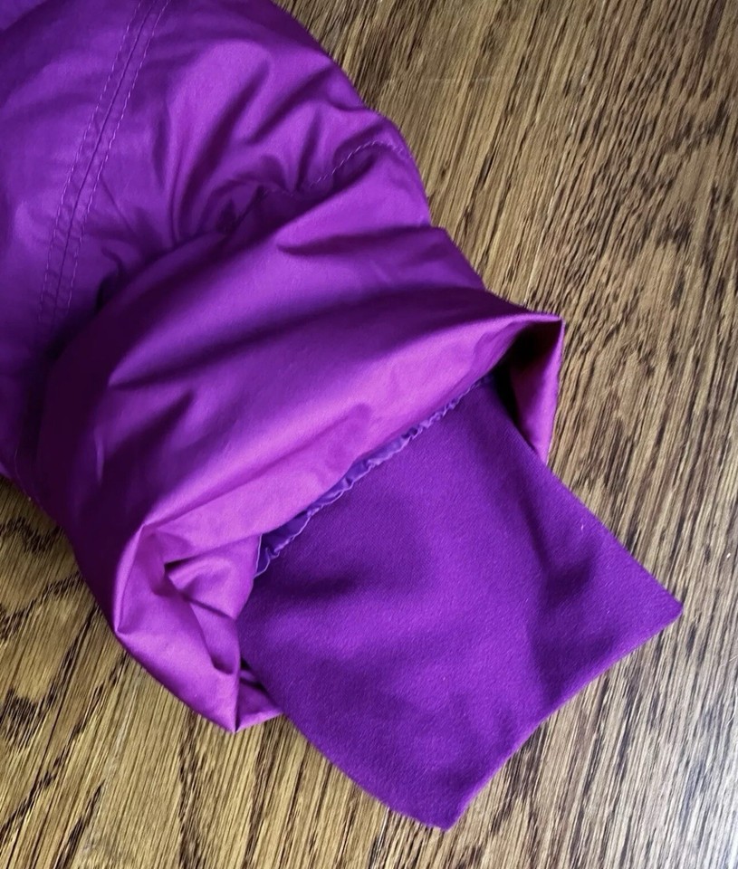 ATHLETA Downtown Puffer Jacket Fuchsia Pink Sz L Down Fill Quilted Coat ...