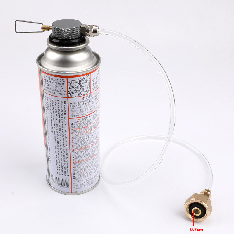 Card Butane Gas Tank Inflation Valve Adapter Outdoor Camping Cylinder ...