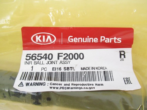 Genuine Kia 56540 F2000 Steering Gear Inner Tie Rod End Ball Joint ...