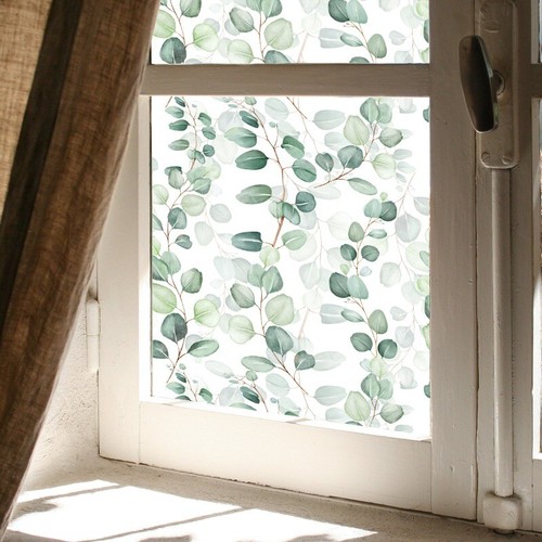 Leaf Shading Window Stickers Decals Clings Glass Home Decor PVC Cute ...
